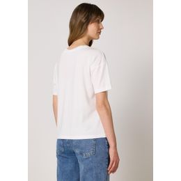 Damen T-Shirtwei&szlig;, Gr. 46, STREET ONE STUDIO, bedruckt, Web, 50% Baumwolle, 50% Modal, Shirts, Rundhalsausschnitt