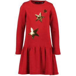 Blue Seven M&auml;dchen Strickkleid "Strickkleid", rot, Gr. 110, 100% Baumwolle, Kleider
