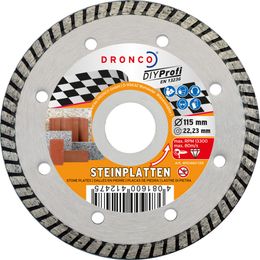 Dronco Diamant-Trennscheibe Steinplatten &Oslash; 115 mm
