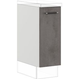 Auszugsunterschrank IMPULS K&Uuml;CHEN, B:30cm H:72,3cm T:57,6cm, grau, Dekorfolie, Holzwerkstoff, Schr&auml;nke, ""Prag", In zwei Breiten f&uuml;r eine flexible