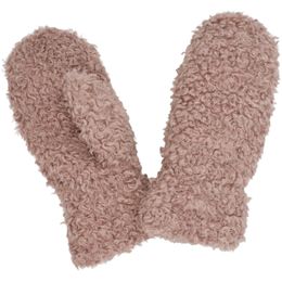 styleBREAKER Damen F&auml;ustlinge "Teddy F&auml;ustlinge mit Fleece Futter", rosa, Modisch, Obermaterial: 10% Elasthan EL. 90% Polyester PES., Handschuhe