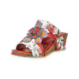 Laura Vita Damen Pantolette "Laura Vita Pantoletten Leder", Gr. 39, bunt, Leder, Schuhe
