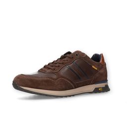 Camel Active Herren Sneaker, Gr. 42, braun, Leder, Schuhe, Schn&uuml;rschuh, Halbschuh, Business-Sneaker mit Logoschriftzug