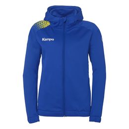 Kempa Damen Trainingsjacke "Kapuzenjacke Ambition 28 Women", blau, Gr. L, Obermaterial: 100% Polyester Pol. recyc.., Jacken
