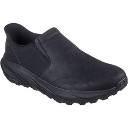 Skechers Conner Rayne Leder Herren Schwarz Slipper