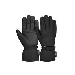 Reusch Damen Skihandschuhe "Moni R-TEX XT", schwarz, Gr. 8, mehrfarbig, 84% Polyester, 14% Lederimitat, 2% Elasthan, Handschuhe, mit innovativer