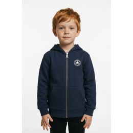 Converse Jungen Kapuzensweatjacke "CNVB FLEECE CTP CHEST CORE FZ"obsidian, Gr. 98, Obermaterial: 60% Baumwolle, 40% Polyester, Sweatjacken, f&uuml;r