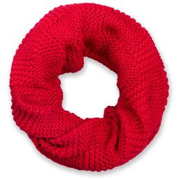 styleBREAKER Damen Strickschal "Feinstrick Loop mit Patentmuster", rot, Modisch, Obermaterial: 100% Viskose CV., Modet&uuml;cher