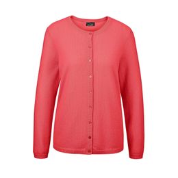 GOLDNER Damen Strickjacke "Kurzgr&ouml;&szlig;e Eleganter Herbstcardigan mit Rundhals", rot, Gr. 24, Obermaterial: 100% Kaschmir WS., Strickjacken, Ohne