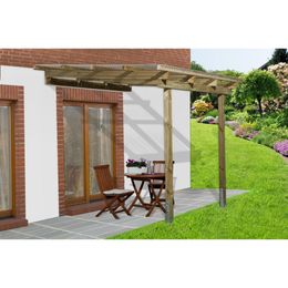 Weka Terrassen&uuml;berdachung 'Salsa' 300 x 250 cm braun