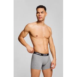 Levi's LEVI'S Herren Boxershorts "LEVIS MEN REPEAT LOGO BOXER BRIEF 2P", Gr. XLmiddle grau melange, Obermaterial: 95% Baumwolle, 5% Elasthan, Unterhosen,