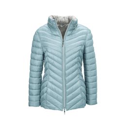 GOLDNER Damen Steppjacke "Kurzgr&ouml;&szlig;e Leichte Steppjacke in knitterarmer Ware", blau, Gr. 21, Obermaterial: 100% Polyamid PA., Jacken, Leichte