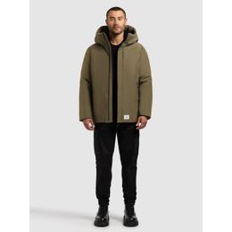 Khujo Herren Anorak "ETIAN", gr&uuml;n, Gr. L, unifarben, Web, 100% Polyester, Jacken