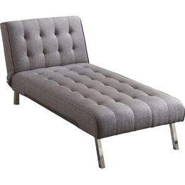 Relaxliege OTTO HOME, grau, Wohnzimmer, Sofas, "Pierre", mit Relax- und Schlaffunktion, mit Wellenunterfederung