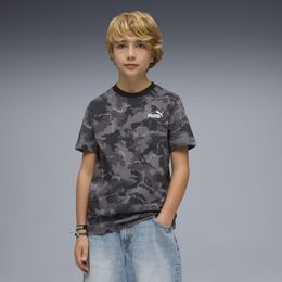 Puma Kinder T-Shirt "Essentials Camo Bedrucktes T-Shirt Jungen", grau, Gr. 116, Obermaterial: 100% Baumwolle. Rippe: 29% Polyester, 71% Baumwolle,