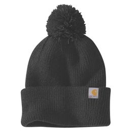 Carhartt Damen Baskenm&uuml;tze "Knit Pom", schwarz, Obermaterial: 100% Polyacryl PAN., M&uuml;tzen