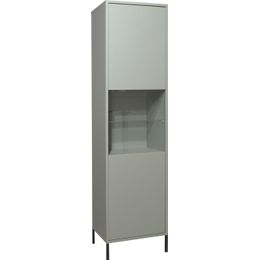 M&auml;usbacher Standvitrine M&Auml;USBACHER, B:51cm H:182cm T:45cm, gr&uuml;n, Schr&auml;nke, "Bonnie", Vitrine mit wechselbarem T&uuml;ranschlag