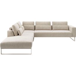 Ecksofa Musterring, B:308cm H:88cm T:290cm, beige, 100% Polyester, Wohnzimmer, Sofas, "JUSTB PM100, stilvoller Lounge-Komfort von Musterring",
