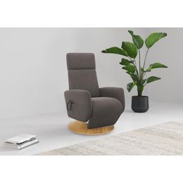 TV-Sessel OTTO HOME, B:71cm H:110cm T:82cm, grau, 100% Polyester, Sessel, "Rochelle, inkl. Kopfteilverstellung & 360 Drehfunktion", TV-Sessel mit