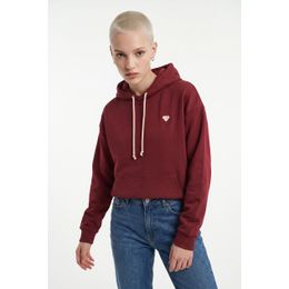 Hummel Damen Kapuzensweatshirt "hmlLOOSE HOODIE BEE", rot, Gr. M, angeraute Sweatware, Obermaterial: 84% Baumwolle, 16% Polyester, Sweatshirts, mit