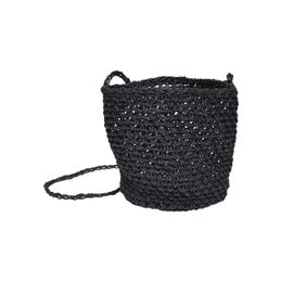 Urban Classics Bauchtasche "Urban Classics Unisex Mini Nature Bast Crossbody Bag", schwarz, 100% Papier, unifarben, Taschen