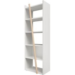 Ablageregal GAMI, B:63cm H:185cm T:36cm, wei&szlig;, Holzwerkstoff, Regale, "ITALIC", Offen und praktisch: Erg&auml;nzt optimal den Stauraum in Ihrem B&uuml;ro.