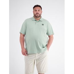 Lerros Herren Poloshirt "Maskulines Poloshirt mit griffiger Struktur in gro&szlig;en Gr&ouml;&szlig;en", gr&uuml;n, Gr. 5XL, 100% Baumwolle, Shirts