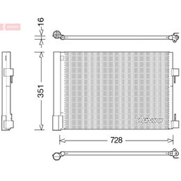 DENSO Kondensator, Klimaanlage dcn23032 f&uuml;r RENAULT