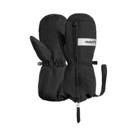 Reusch Kinder F&auml;ustlinge "Moritz Mitten", schwarz, Gr. 3, mehrfarbig, 50% Polyester, 30% Polyamid, 20% Polyurethan, Handschuhe, mit w&auml;rmender und