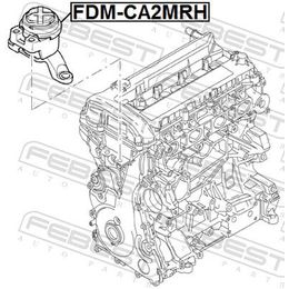 FEBEST Lagerung, Motor fdmca2mrh rechts f&uuml;r Ford Volvo