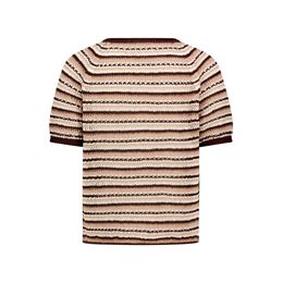 Cartoon Damen Kurzarmshirt "Damen mit Rundhalsausschnitt", braun, Gr. 34, Obermaterial: 65% Polyester, 35% Baumwolle, Shirts