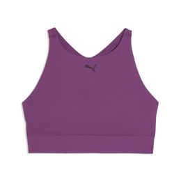 Puma Damen Sport-BH "SHAPELUXE High Neck BH Damen", Gr. M, lila, Obermaterial: 18% Elasthan, 82% Nylon. Futter: 6% Elasthan, 94% Polyester, BHs