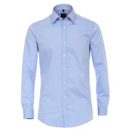 Venti Herren Businesshemd "Venti Businesshemd Langarm uni", blau, Gr. 41, unifarben, 100% Baumwolle, Hemden
