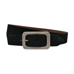 AnnaMatoni Damen Lederg&uuml;rtel "AnnaMatoni Damen Lederg&uuml;rtel in hochwertigem Velour Leder 3cm", schwarz, Gr. 100, 100% Leder, G&uuml;rtel