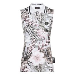 Plein Sport Damen T-Shirt "Rundhals-T-Shirt", bunt, Gr. M, Obermaterial: 100% Baumwolle, Shirts