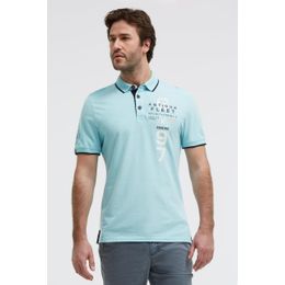 Gaastra Herren Poloshirt, blau, Gr. M, bedruckt, Piqu&eacute;, Material: 100% Baumwolle, Shirts, aus Baumwolle