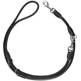 Hunter Verstellbare F&uuml;hrleine Round & Soft Canadian Up schwarz / 10/200