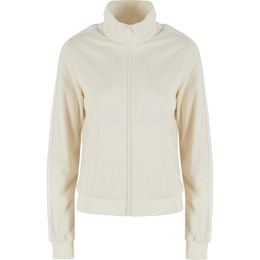 Urban Classics Damen Langmantel "Urban Classics Damen Ladies Retro Track Jacket", beige, Gr. L, 100% Polyester, Jacken