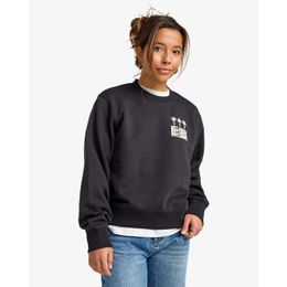 Billabong Damen Sweatshirt "FAMILIY TREE", schwarz, Gr. L, Obermaterial: 80% Baumwolle, 20% Polyester, Sweatshirts, aus Baumwolle und Polyester, in