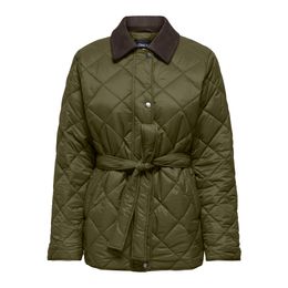 Only Damen Steppjacke "ONLTAHIA LW CORD MIX JACKET CC OTW", gr&uuml;n, Gr. L, unifarben, Steppware, Obermaterial: 100% Nylon, Jacken, Kunstfaser
