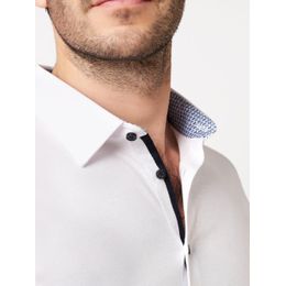 DESOTO Herren Langarmhemd "Jerseyhemd Casual Kent", wei&szlig;, Gr. XXXL, Obermaterial: 100% Baumwolle, Hemden