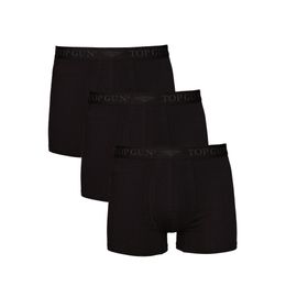Top Gun Herren Boxershorts "3er Pack TG25027", Gr. M, schwarz, Obermaterial: 95% Baumwolle. 5% Elasthan, Unterhosen