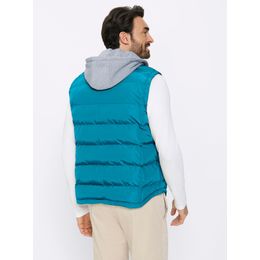 Marco Donati Herren Steppweste, blau, Gr. 50, meliert, unifarben, , Sweatware:80% Baumwolle, 20% Polyester, Wattierung:100% Polyester, Westen