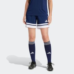 Damen Trainingsshorts "SQUA25 SHO W", blau, Gr. S, adidas Performance, Obermaterial: 100% Polyester, Hosen, mit AEROREADY, aus Polyester, kurze, eng