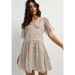 Pepe Jeans Damen Maxikleid "dress FARAN DRESS", bunt, Gr. XS, 100% Polyester, Kleider
