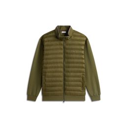 Tommy Hilfiger Big & Tall Herren Sweatjacke "BT-MIX MEDIA STAND CLLR-B", gr&uuml;n, Gr. XXL, TOMMY HILFIGER BIG & TALL, Sweatware, Obermaterial: 72% Baumwolle, 28% Polyester.