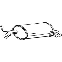 BOSAL Endschalld&auml;mpfer 190043 f&uuml;r Peugeot