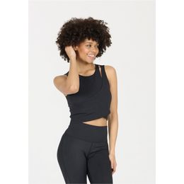 ENDURANCE ATHLECIA ATHLECIA Damen Tanktop "Aisari", schwarz, Gr. 38, unifarben, 88% Polyester, 12% Elasthan, Tops, mit Quick Dry-Funktion f&uuml;r schnelles Trocknen