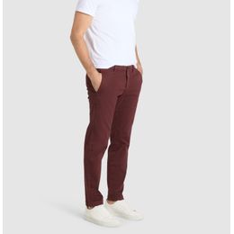 MAC Herren Chinohose "Driver"schwarz burgundy, Gr. 33, Web, Obermaterial: 89% Baumwolle, 8% Polyester, 3% Elasthan, Hosen, mit Stretch