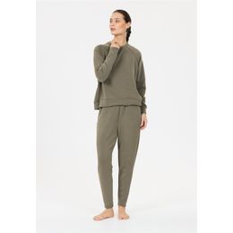 ENDURANCE ATHLECIA ATHLECIA Damen Sweatshirt "Jacey"olivgr&uuml;n, Gr. 46, unifarben, 51% Polyester, 44% Modal, 5% Elasthan, Sweatshirts, aus extra weichem Material